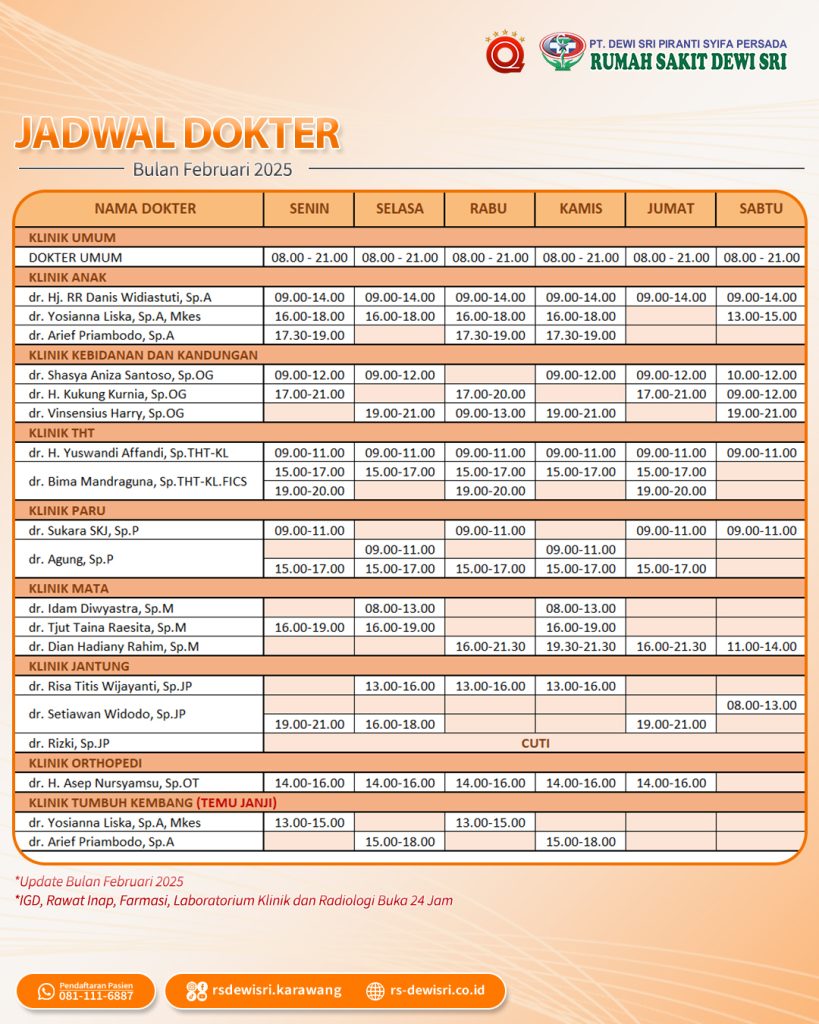 Jadwal Dokter | RS Dewi Sri